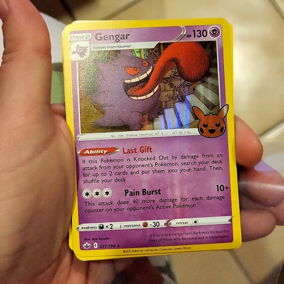 Pokemon | Toys | Pokemon Gengar Rare Holo Bleed Error 22 57198 | Poshmark